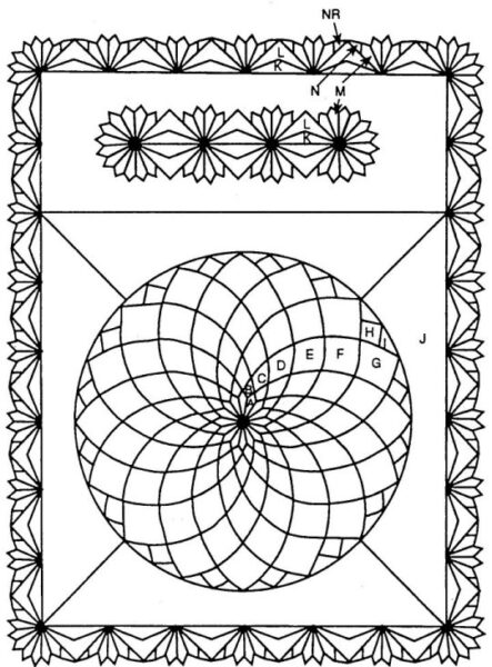 Dahlia quilt templates - Free Pattern - All Free Ck