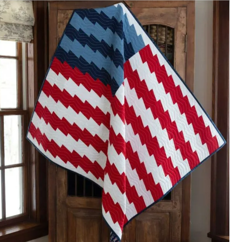 Long May She Wave Flag Quilt Pattern
