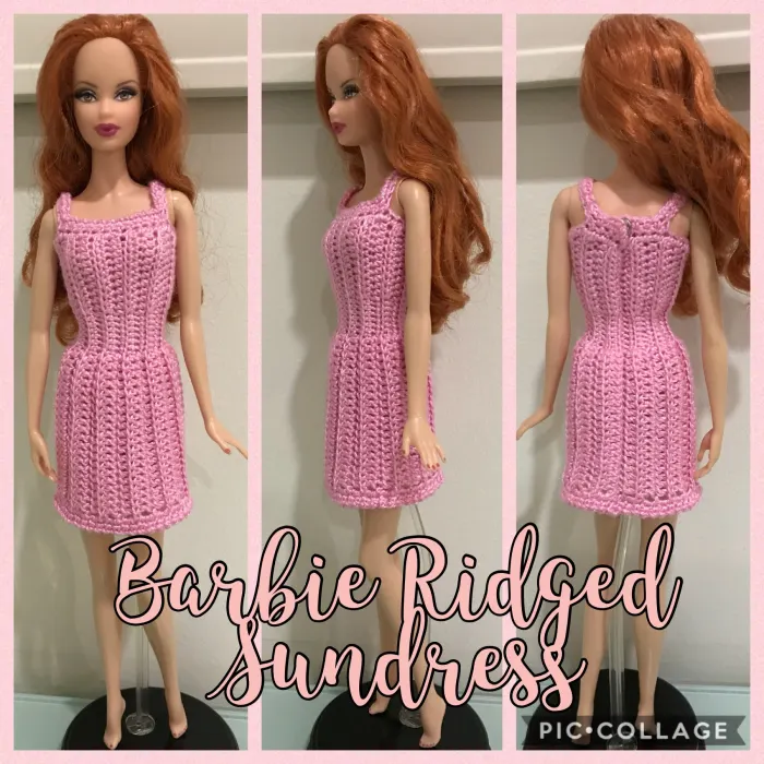 Make a Ridged Sundress for Barbie - All Free Ck