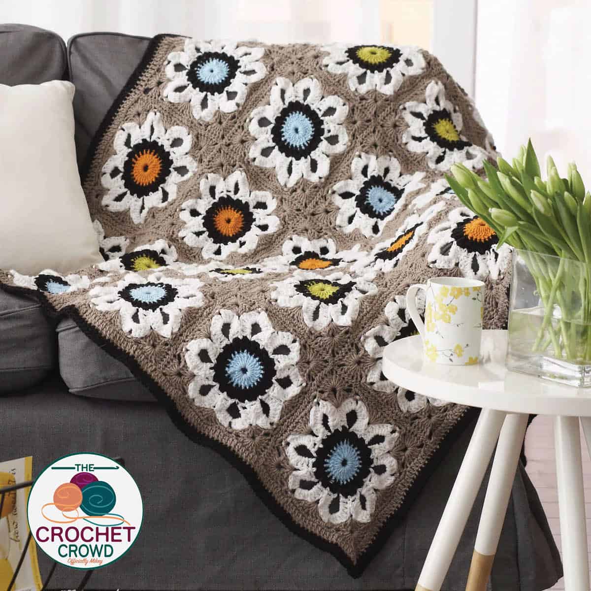 Free Bernat Crochet City Solarium Throw Pattern